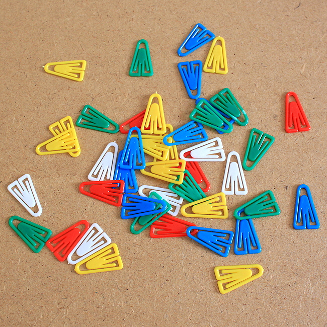 POOM | 40p 다용도 삼각 클립(혼합)