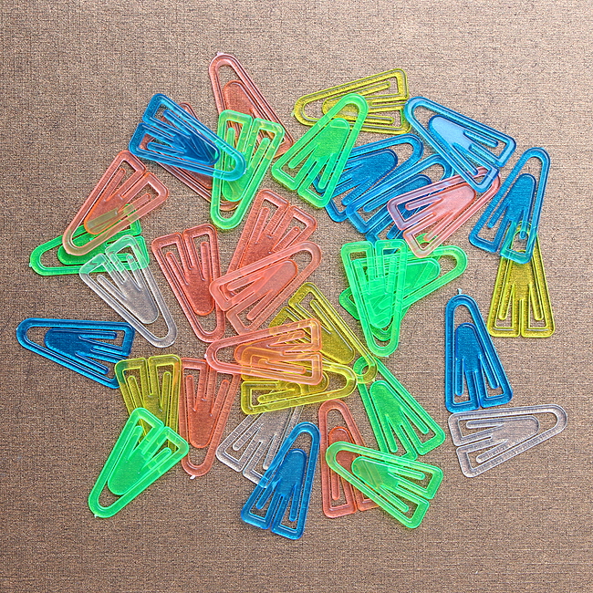 POOM | 40p 다용도 삼각 클립(혼합)