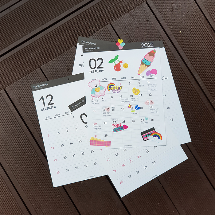 POOM | 아이씨엘 월간 캘린더 플래너 2022 - L