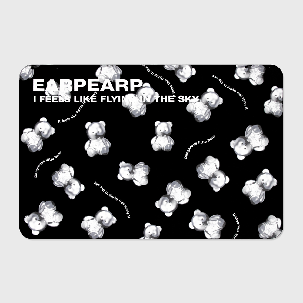 POOM | STEEL COVY PATTERN-BLACK(담요)