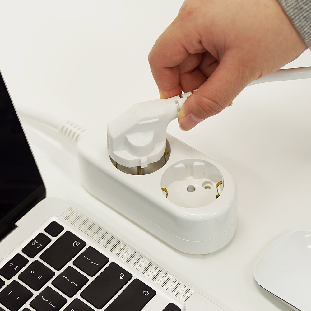 POOM | 베이직 국산 멀티탭 일반형 2구 3M 10A