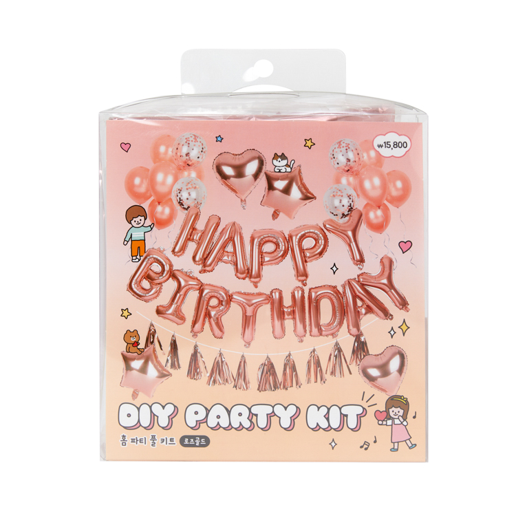 POOM | DIY 홈파티 풀키트 로즈골드 (20011062)