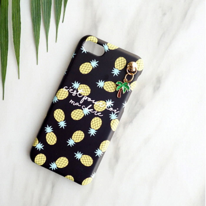 POOM | 프리미엄 파인애플 키링 케이스(갤럭시S21)