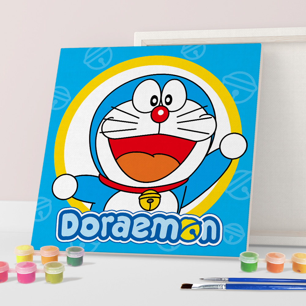 POOM | DIY캔버스형 도라에몽 그림그리기 25x25cm 도라에몽
