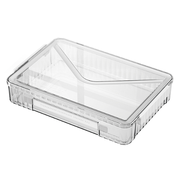 POOM | A4 파일 상장 시험지 계약서 보관 아크릴 서류 정리함