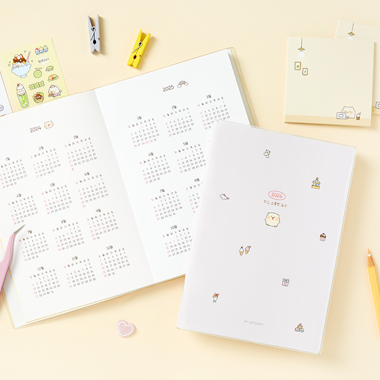 POOM | 2024 작고 소중한 일상 다이어리 퍼플 (04012649)