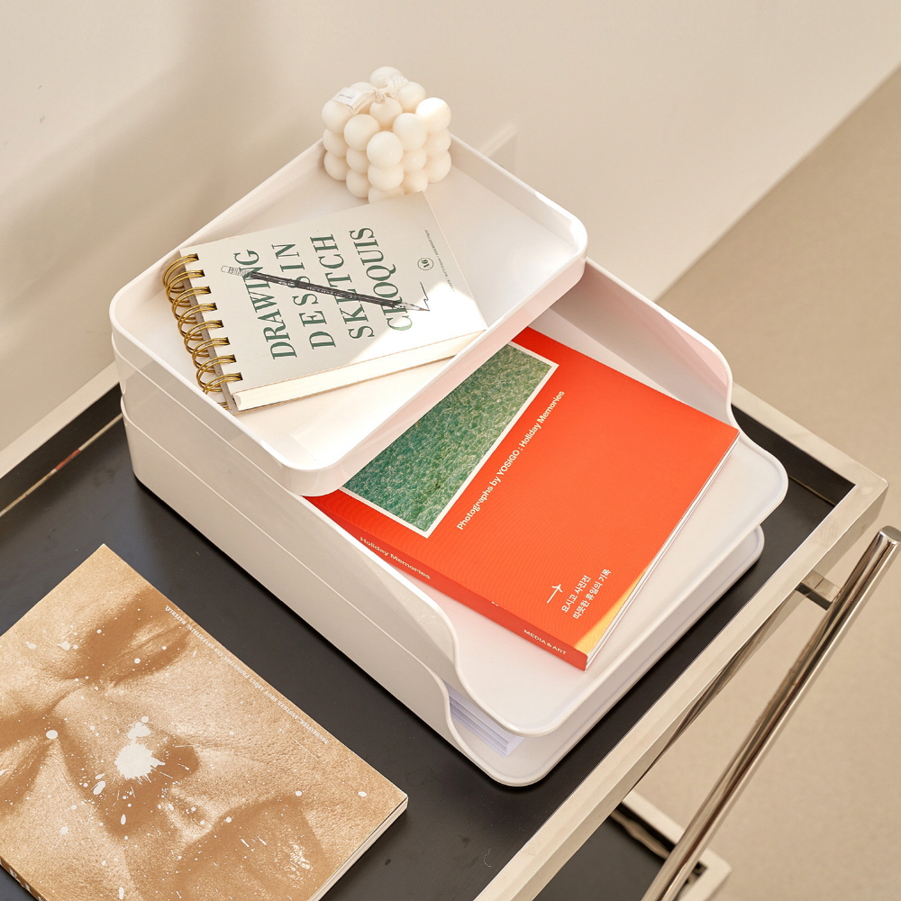 POOM | 에이플럼 A4트레이 복사 용지 정리함