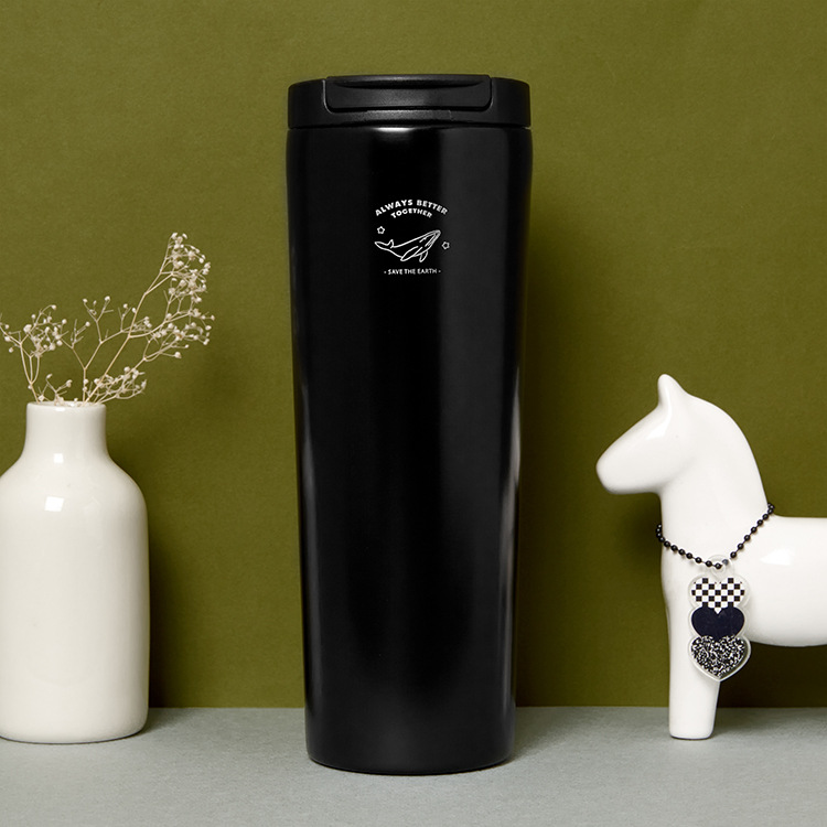 POOM | 블랙웨일 스텐텀블러 450ml (22005420)