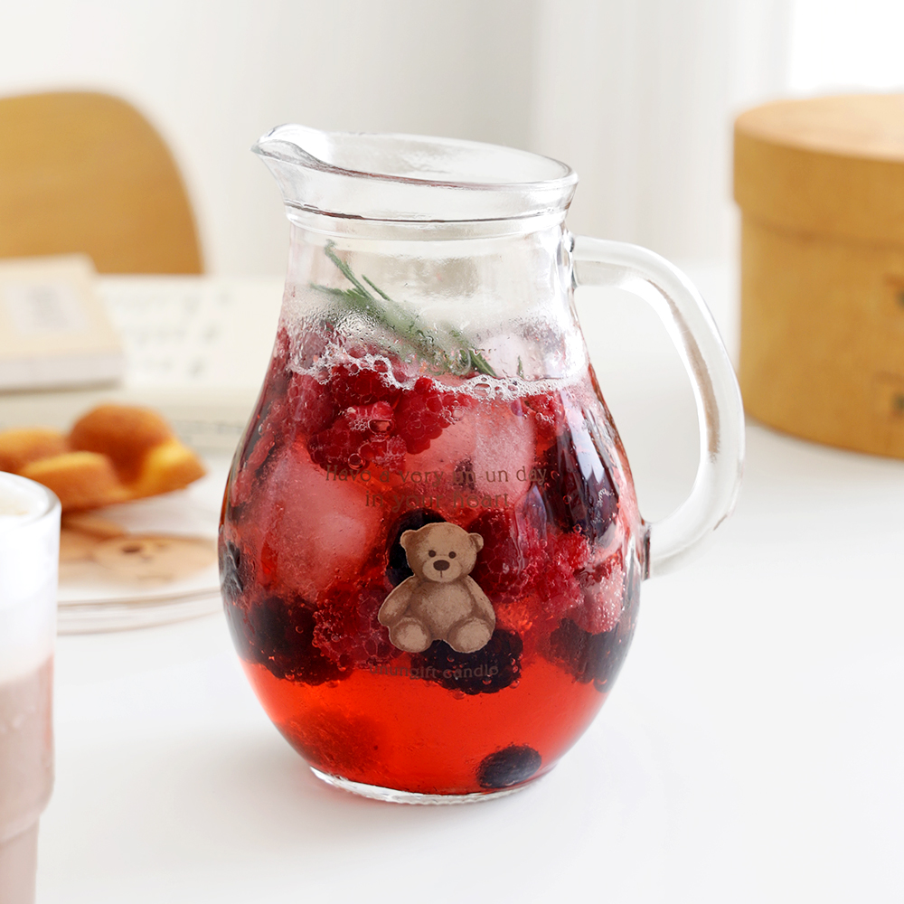 POOM | 해피베어 유리 저그 650ml