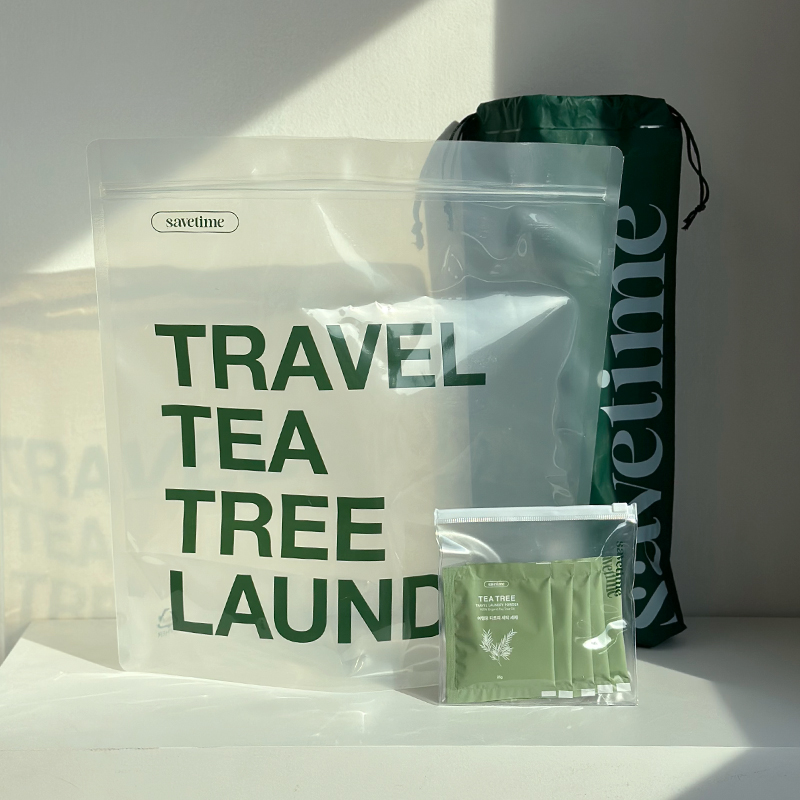 POOM | 여행용 티트리 세탁키트(세탁기1개+티트리 세제5개)