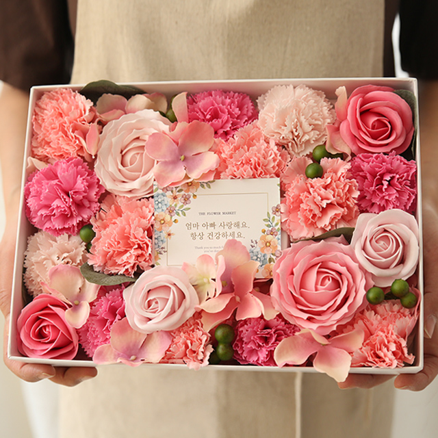 POOM | 반전플라워용돈박스 - 러블리 비누꽃믹스 [2color]