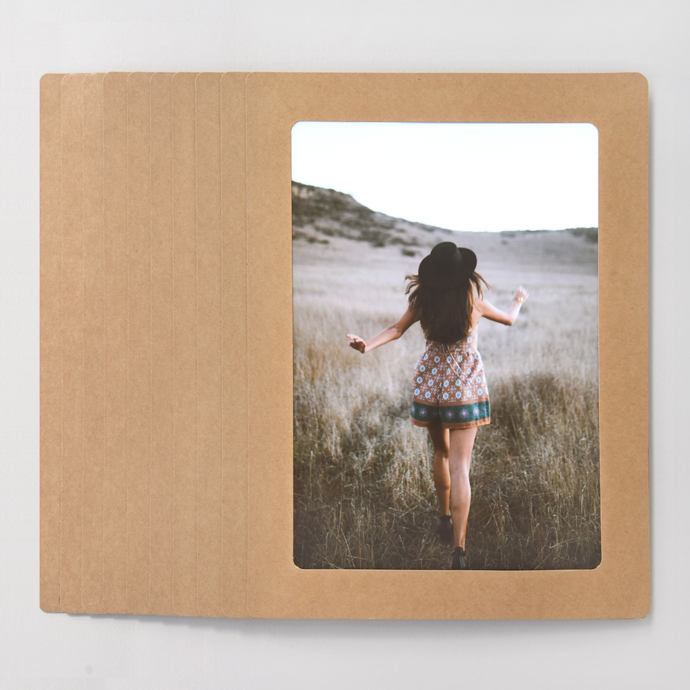 POOM | 종이액자 페이퍼프레임 플레인 - A4 크라프트 10매