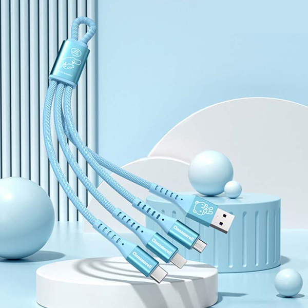 POOM | 산리오 3in1 usb 케이블 시나모롤(H12567)