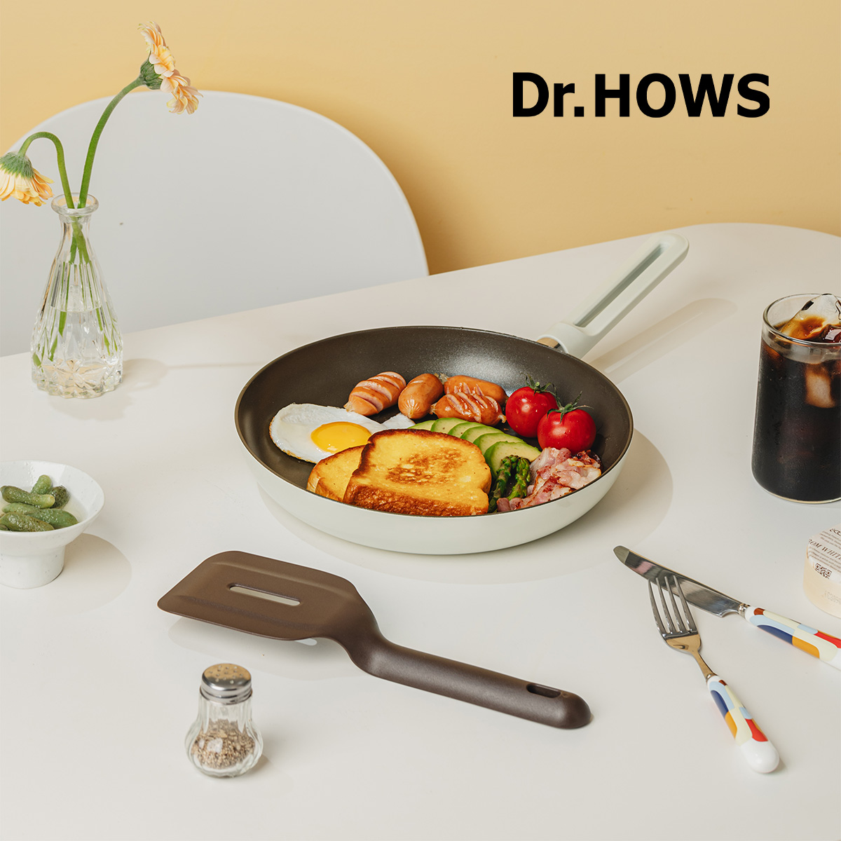 POOM | NEW 네오 인덕션호환 후라이팬 24cm(뒤집개 포함)