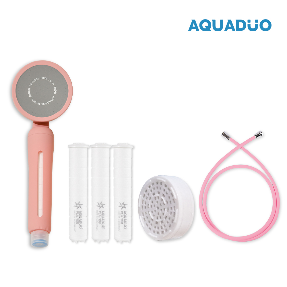 POOM | 블라썸 샤워기 + PVC 2M호스 + 친환경 6개월 필터 SET