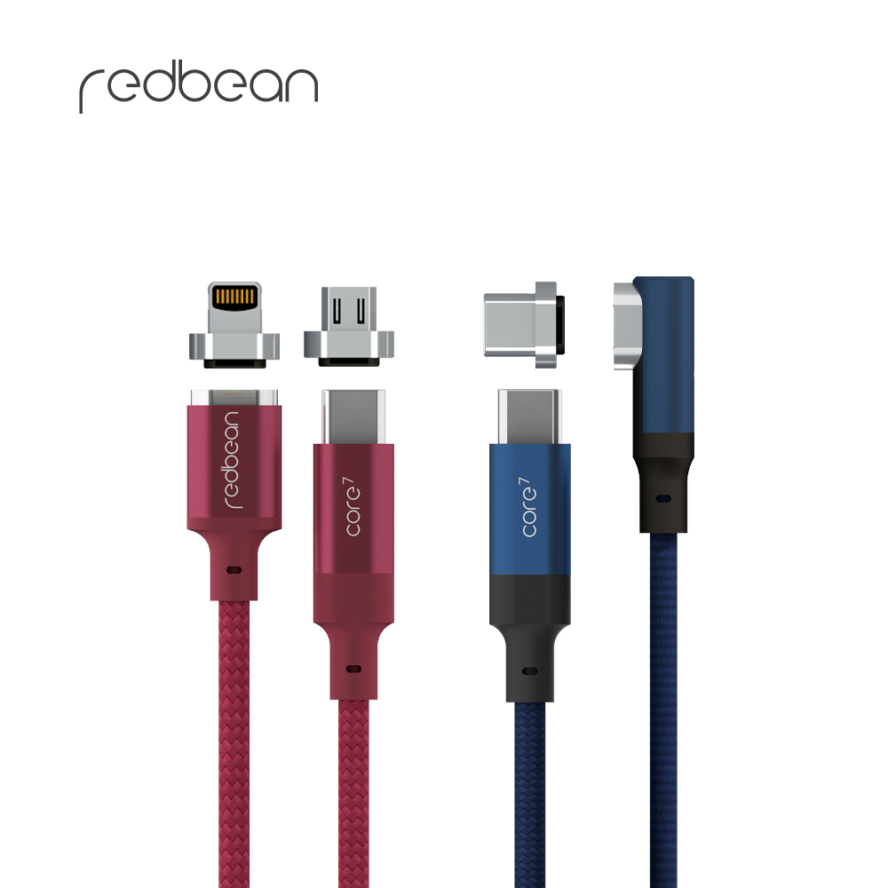 POOM | 레드빈 마그네틱 코어7 PD 100W C타입 고속충전케이블