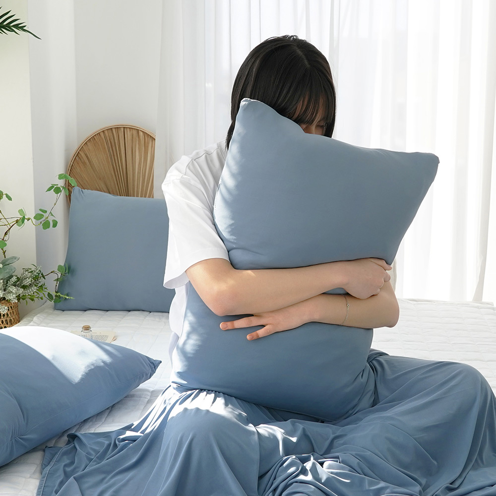 POOM | 소딜라잇 차가운 아이츄 접촉 냉감 여름 베개커버 2P