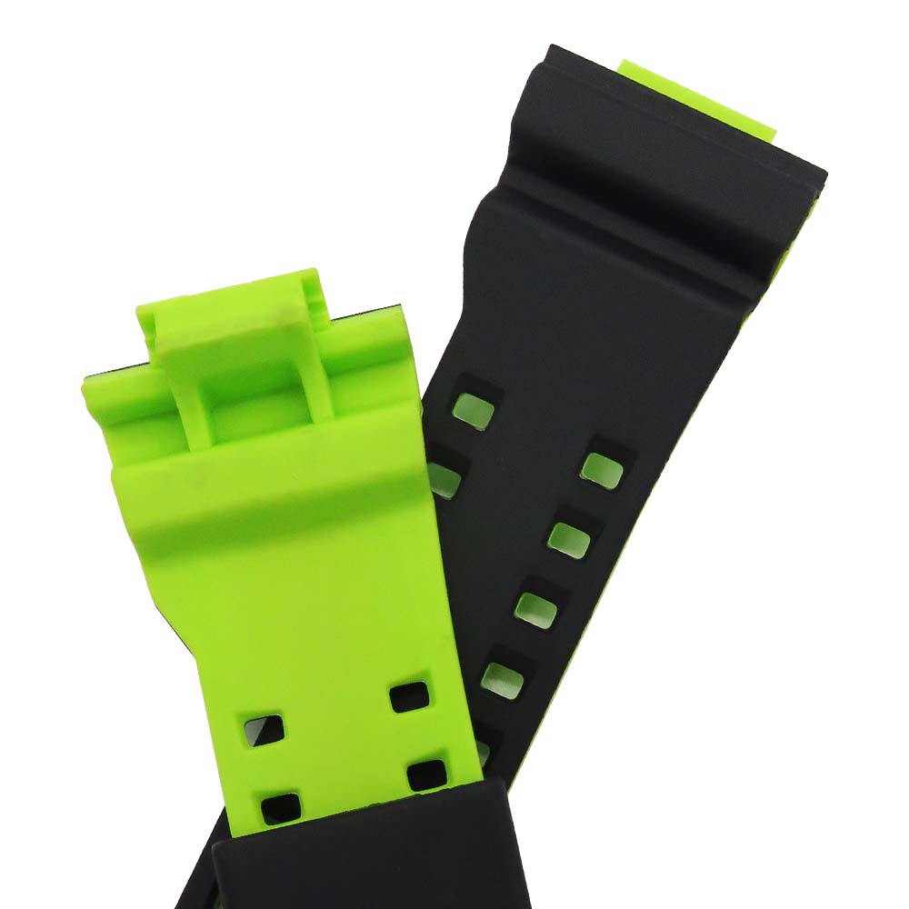 POOM | 지샥 호환 시계줄 우레탄 GA-400 모델 시계줄 BK-GR