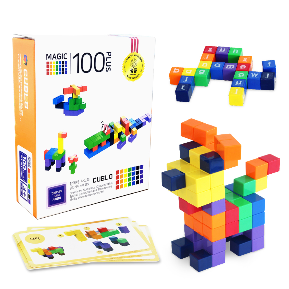 POOM | 국산 자석블럭 큐블로100 플러스 CL100PB