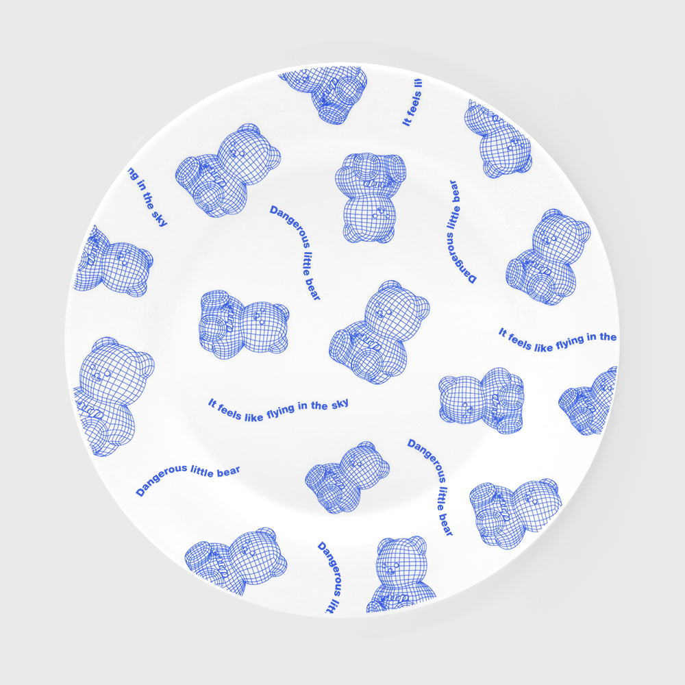 POOM | GRID COVY PATTERN-WHITE(접시)