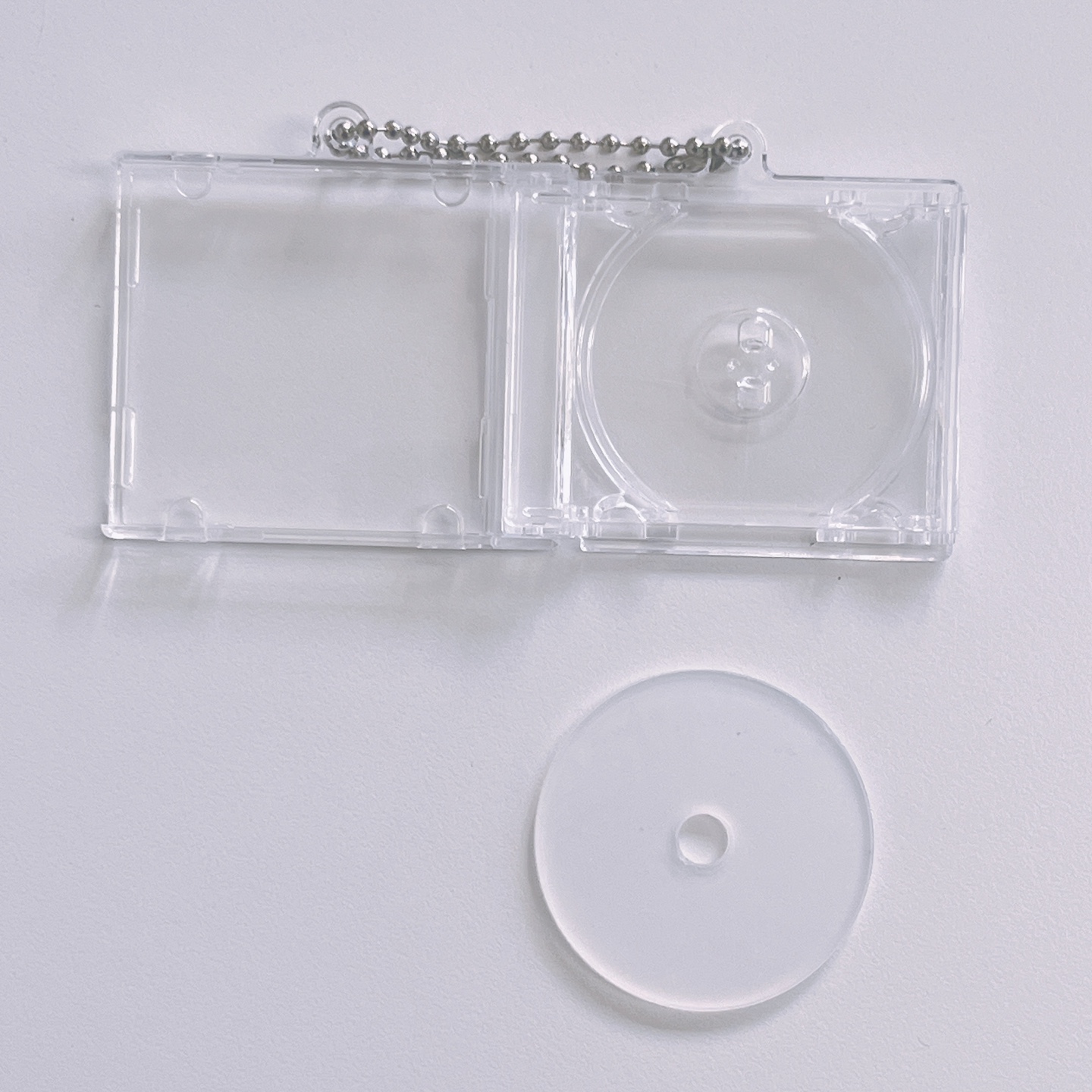 POOM | 미니 CD NFC 키링 아크릴 투명 케이스 앨범 만들기 DIY