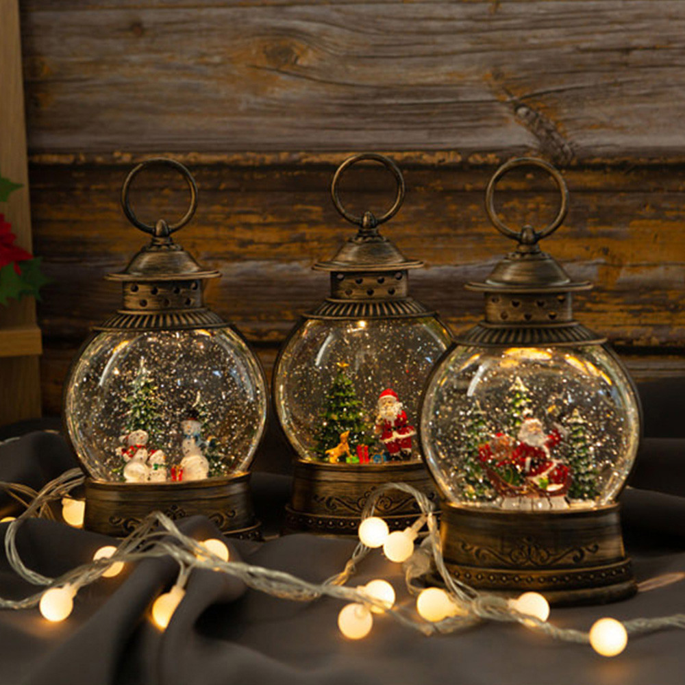 POOM | LED 크리스마스 라운드 랜턴 워터볼