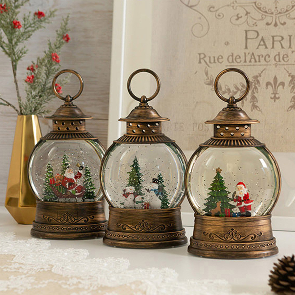 POOM | LED 크리스마스 라운드 랜턴 워터볼