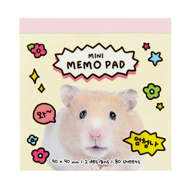 POOM | 햄스터밈 pp커버떡메모지 (04012914)