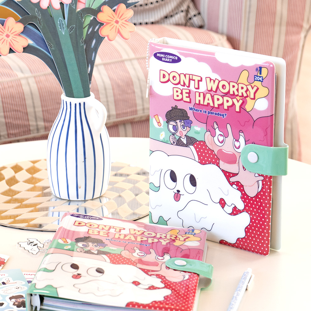 POOM | 루카랩 2023 돈워리 비해피 A5 6공 다이어리 팩