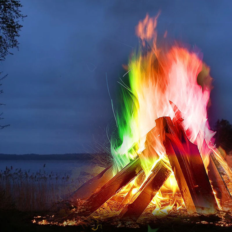 POOM | 캠핑 파이어 불멍 감성 오로라불꽃 가루 10g DD-11172