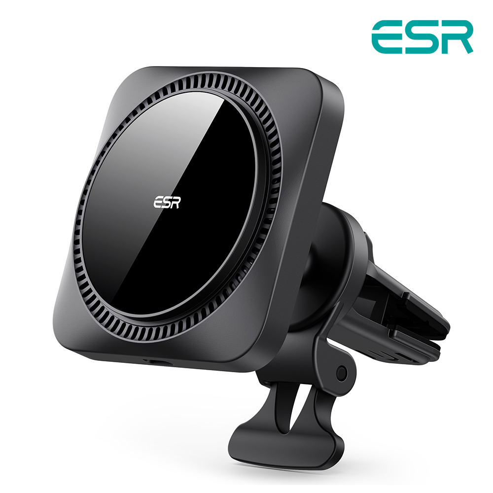 POOM | ESR 할로락 차량용 쿨링팬 무선충전 거치대 맥세이프