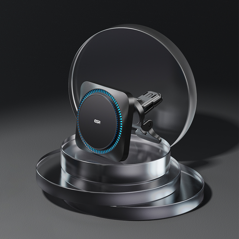 POOM | ESR 할로락 차량용 쿨링팬 무선충전 거치대 맥세이프