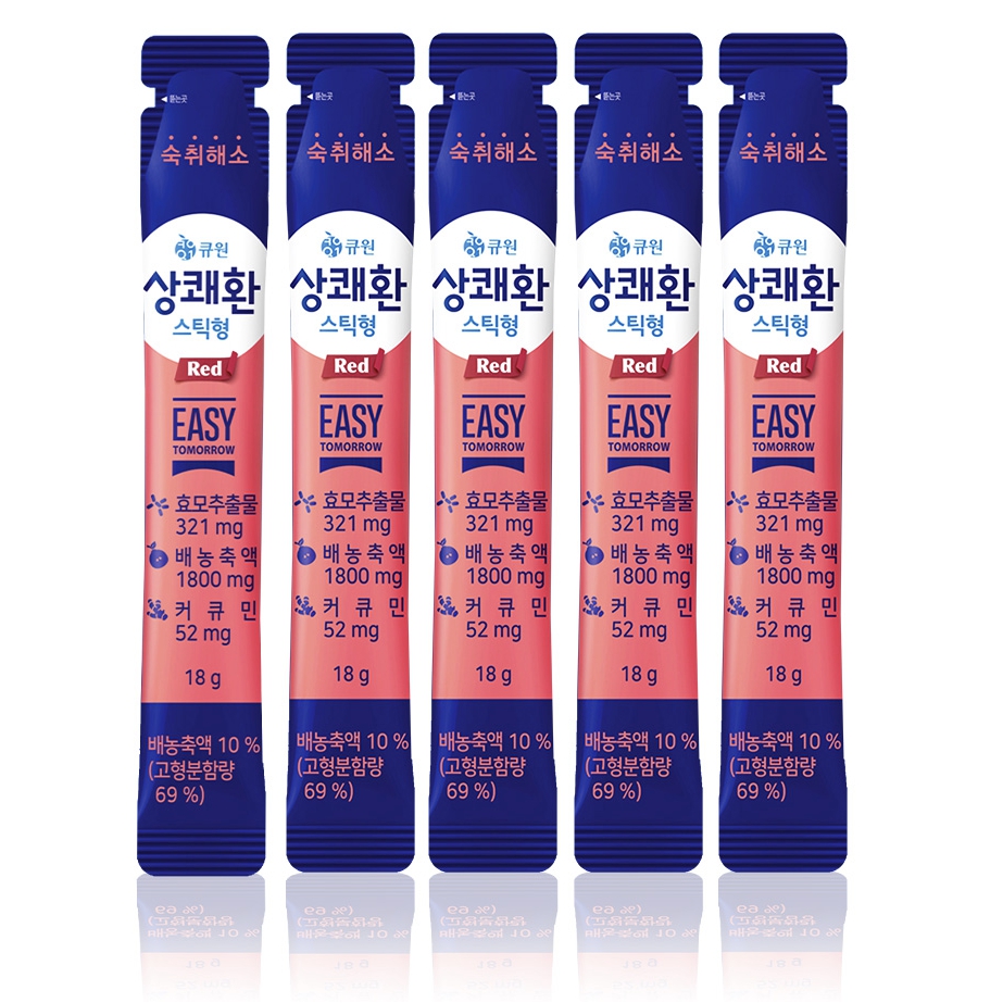 POOM | 상쾌환 스틱형(레드) 18g 5개