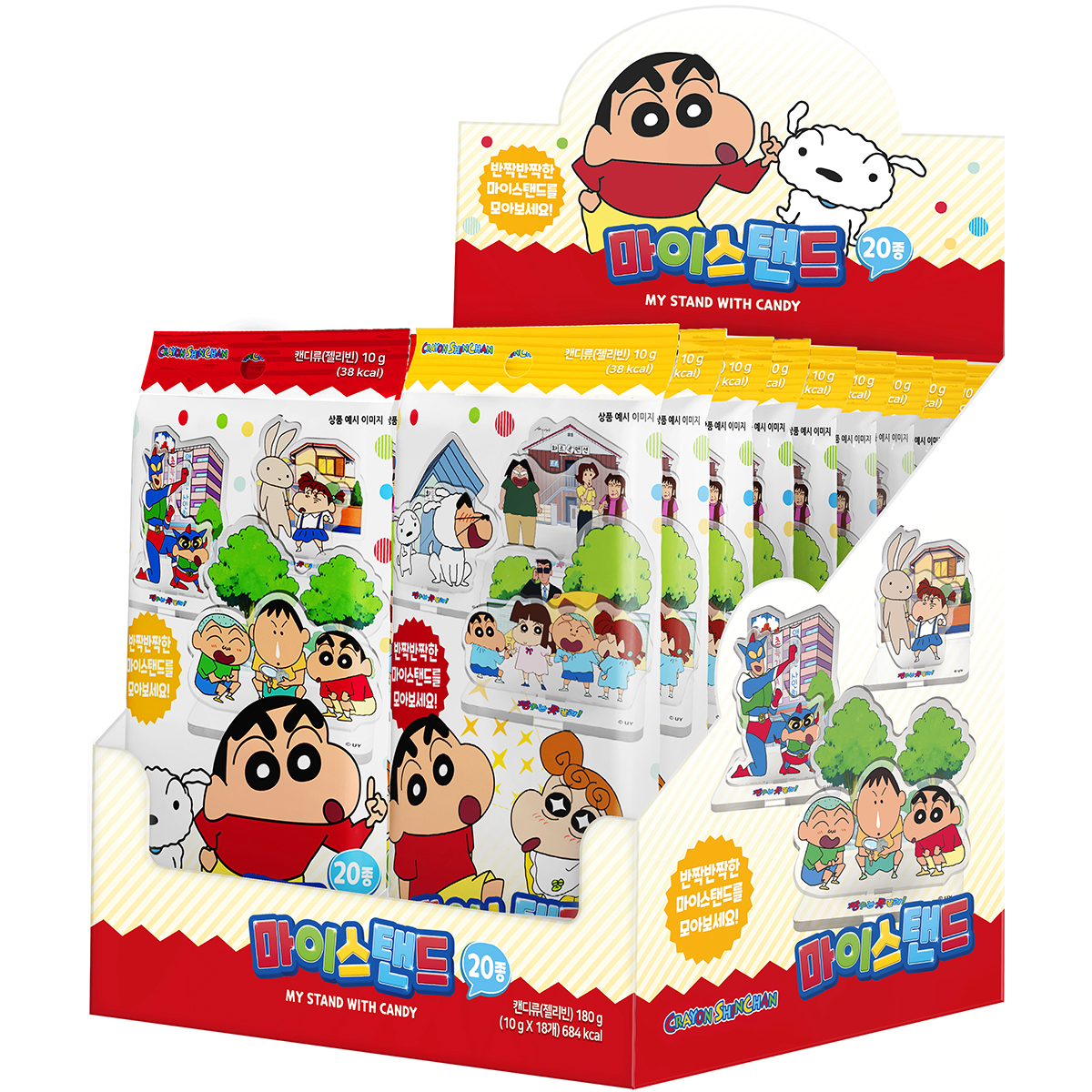 POOM | 크레용신짱 마이스탠드 캔디 1BOX 18개입 (24012188)