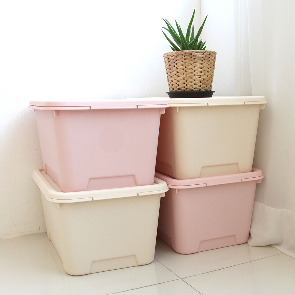 POOM | 파스텔 리빙박스 24L 4개