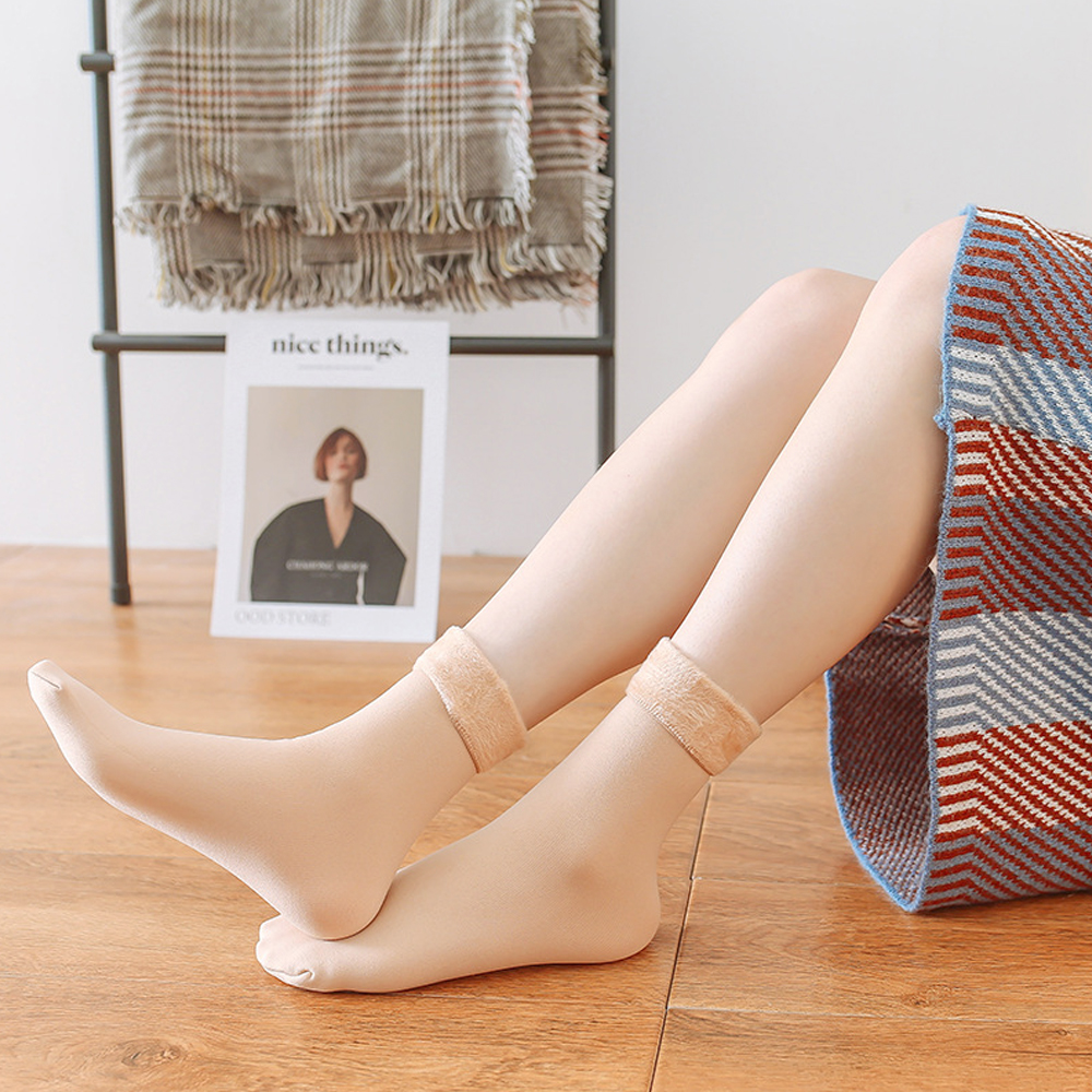 POOM | [10켤레 SET] 남녀 겨울 기모 방한 융털 양말