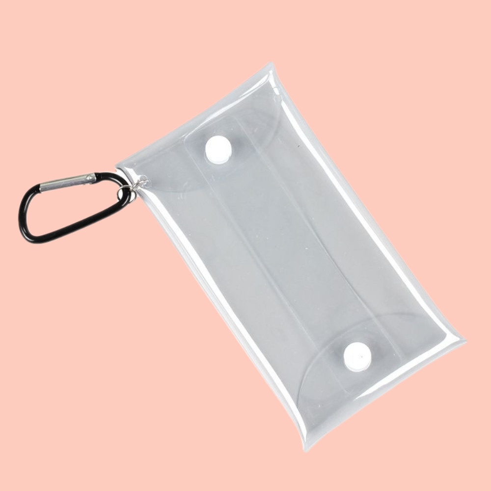 POOM | 일본가챠 파우치 투명 캡슐 pvc 가차 키링