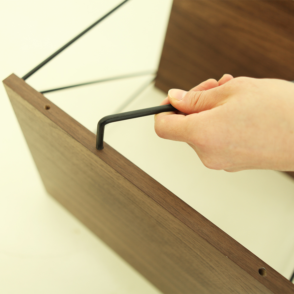 POOM | [트리웍스]3분 조립 심플 원목 책장 낮은 선반 2단 400