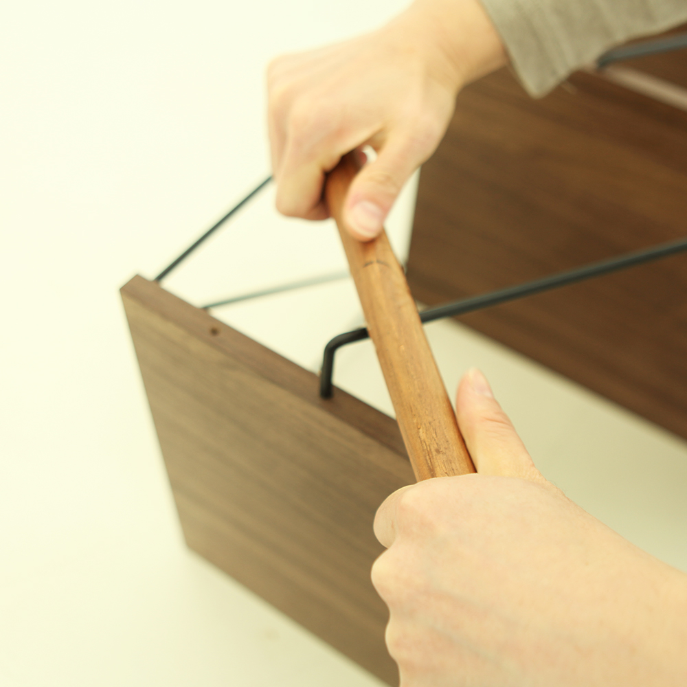 POOM | [트리웍스]3분 조립 심플 원목 책장 낮은 선반 2단 400