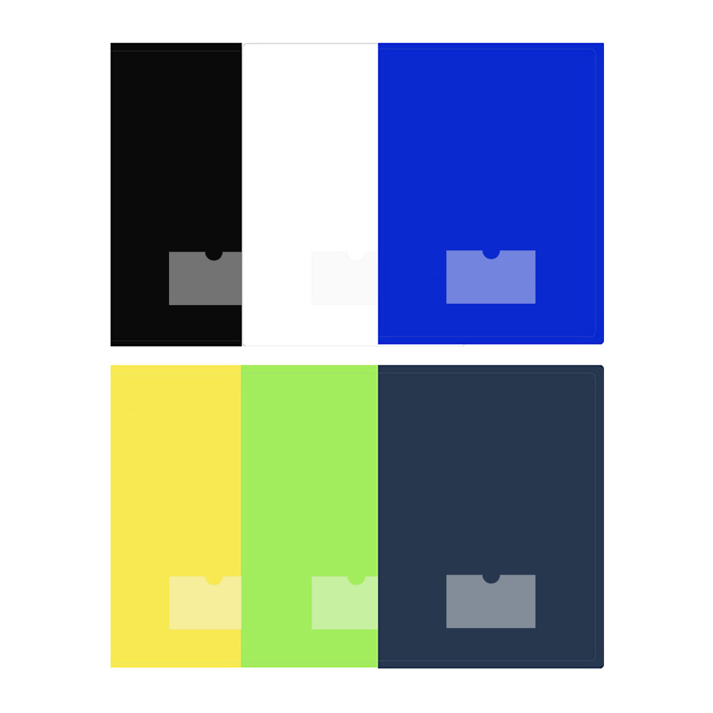 POOM | A4 불투명 PP 화일 명함꽂이형 속지 10매 클리어 파일