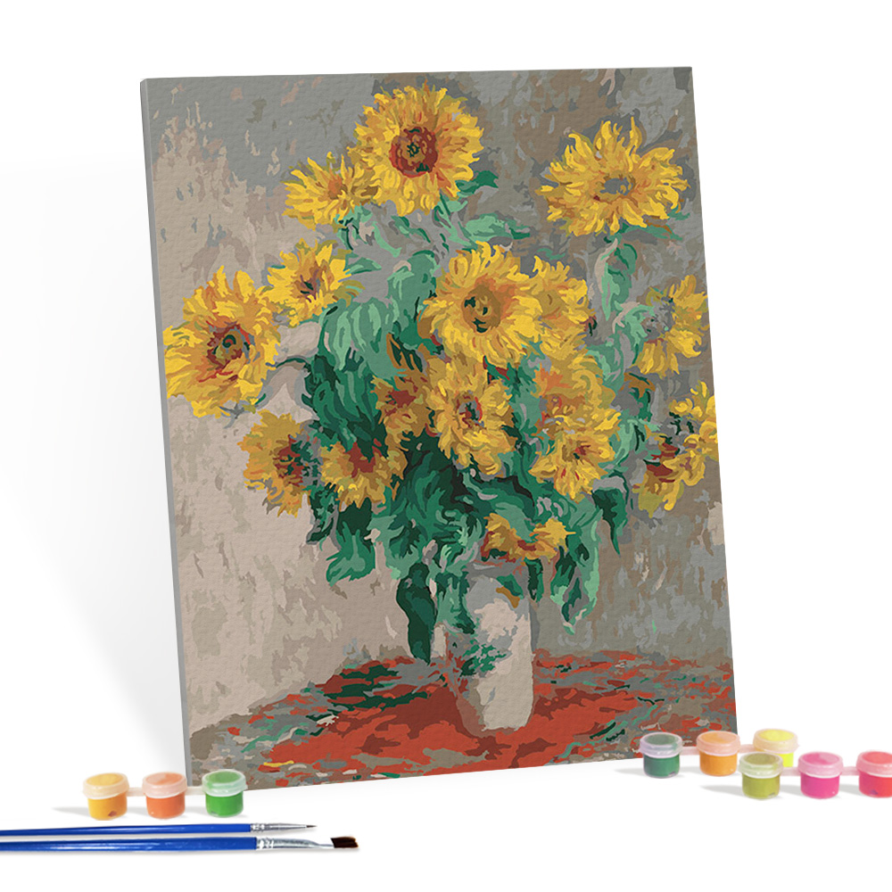 POOM | DIY캔버스형 그림그리기 40x50cm 들국화 화병