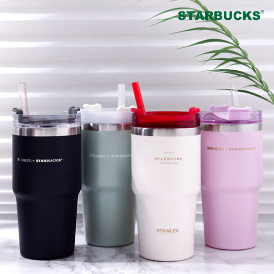 POOM | [스타벅스] 4컬러 DT 스탠리 빨대 텀블러 591ml