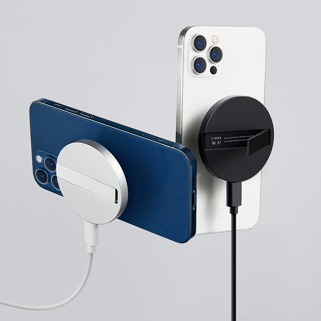 POOM | ESR 할로락 킥스탠드 맥세이프 2in1 무선충전 거치대