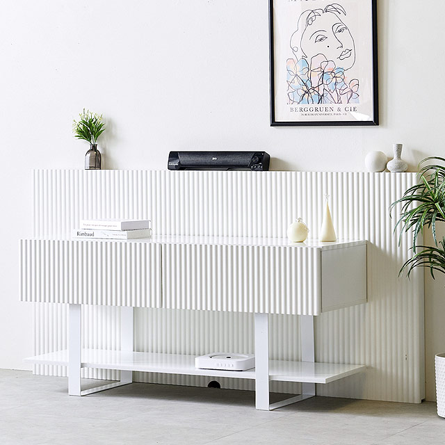 POOM | 템바 1200 에르 인테리어 TV선반 높은거실장 티비다이