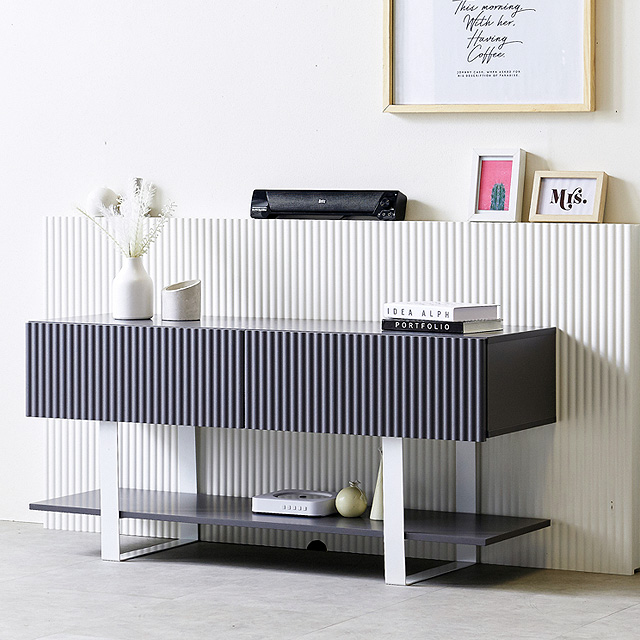 POOM | 템바 1200 에르 인테리어 TV선반 높은거실장 티비다이