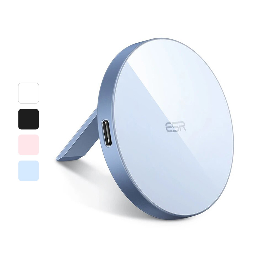 POOM | ESR 할로락 킥스탠드 맥세이프 2in1 무선충전 거치대