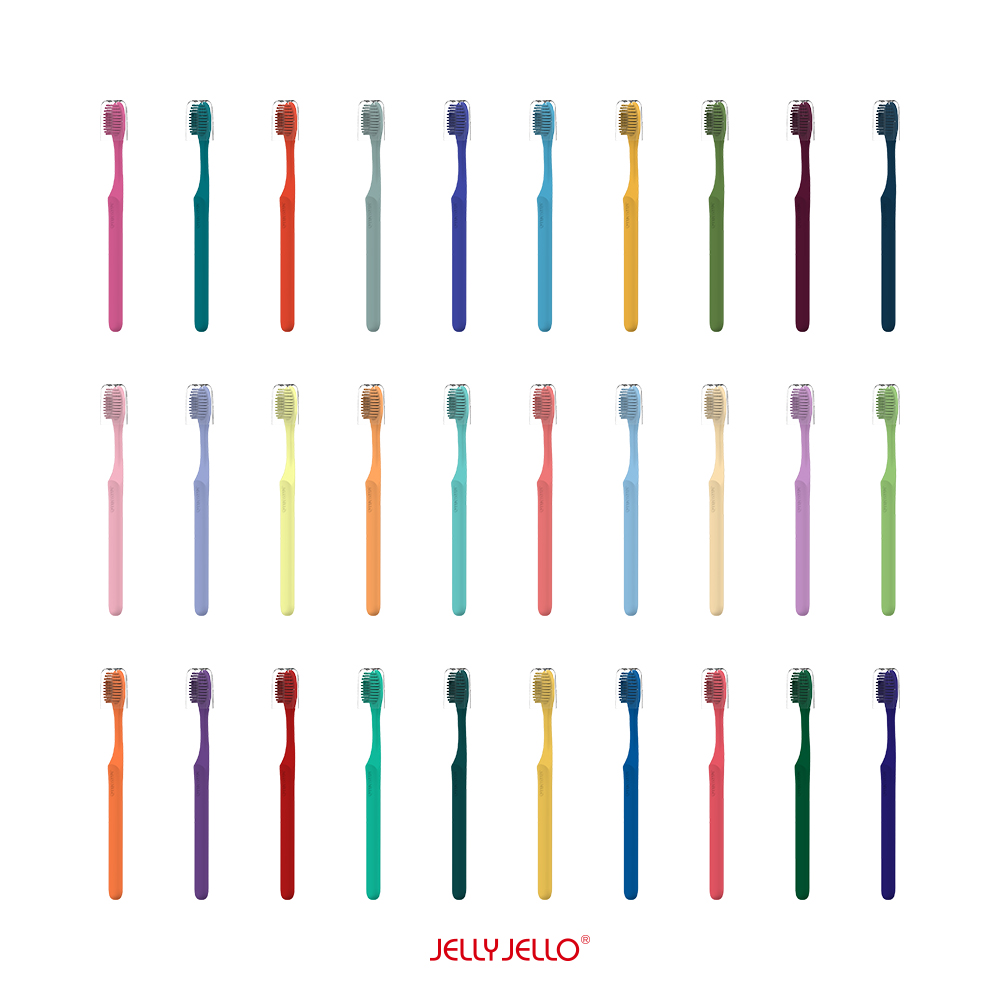 POOM | [30가지 컬러] 젤리젤로 피크 6900 칫솔 5개입 세트