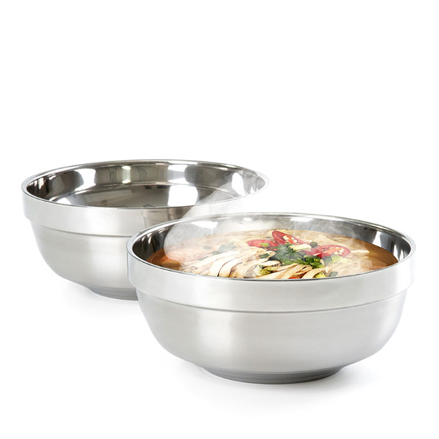 POOM | 올비아 스텐 이중 면기 20cm 1P 냉면기 냉면그릇