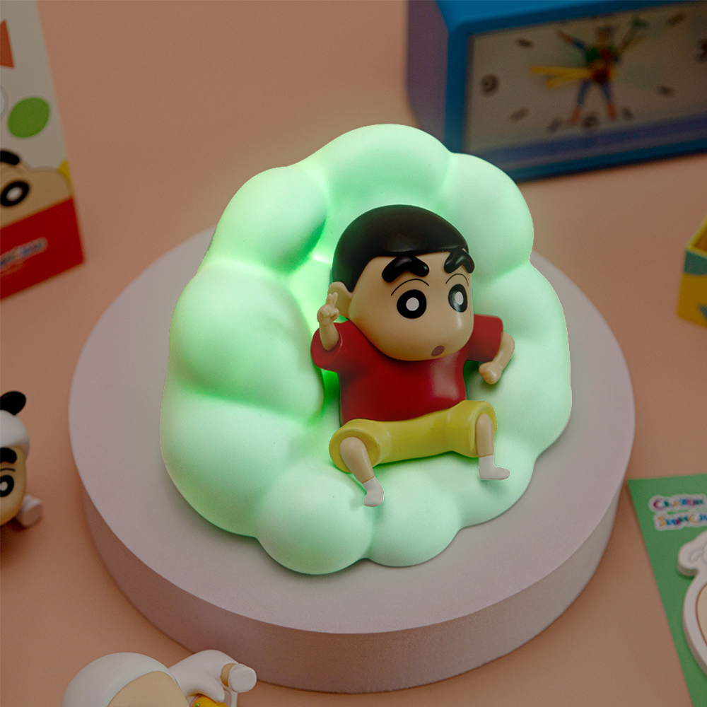 POOM | 짱구 피규어 3D 빈백 무드등 굿즈 인테리어 조명