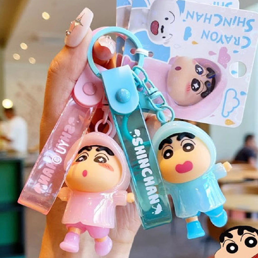 POOM | 짱구 우비 3D 피규어 키링